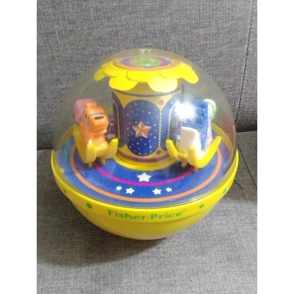 Fisher-Price | Toys | Vintage Fisher Price Roly Poly Carousel Ball ...
